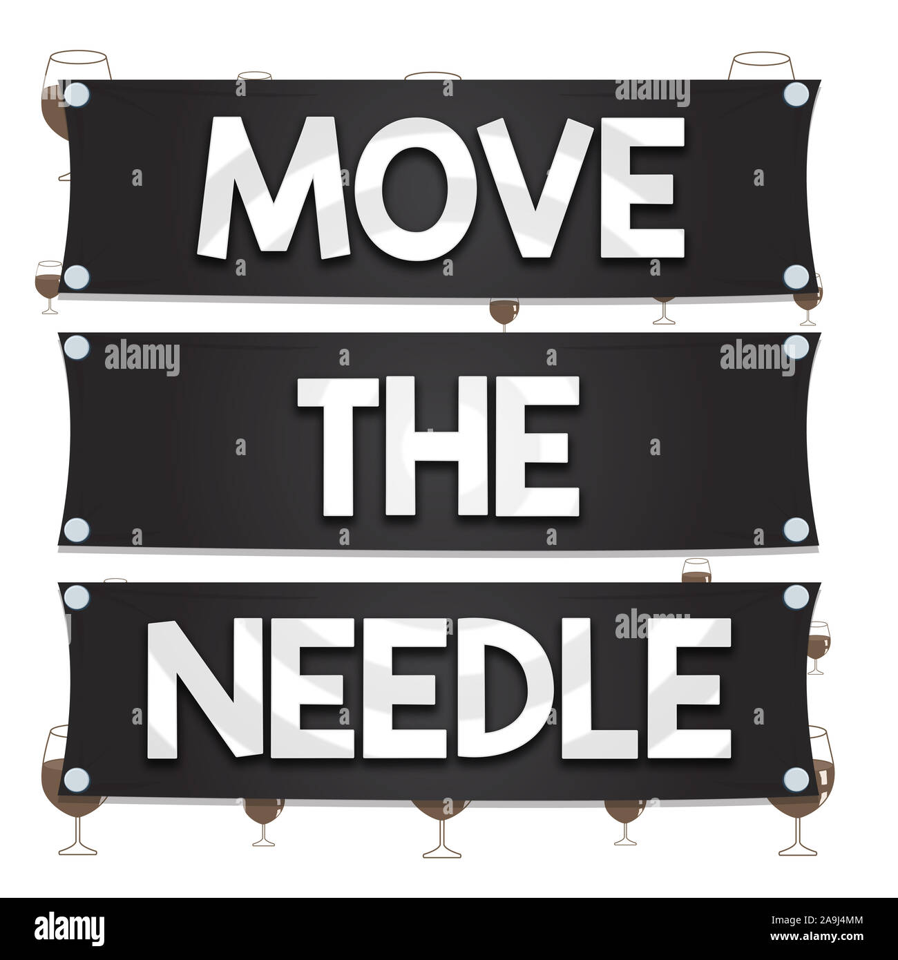 Text sign showing Move The Needle. Business photo text Make a ...