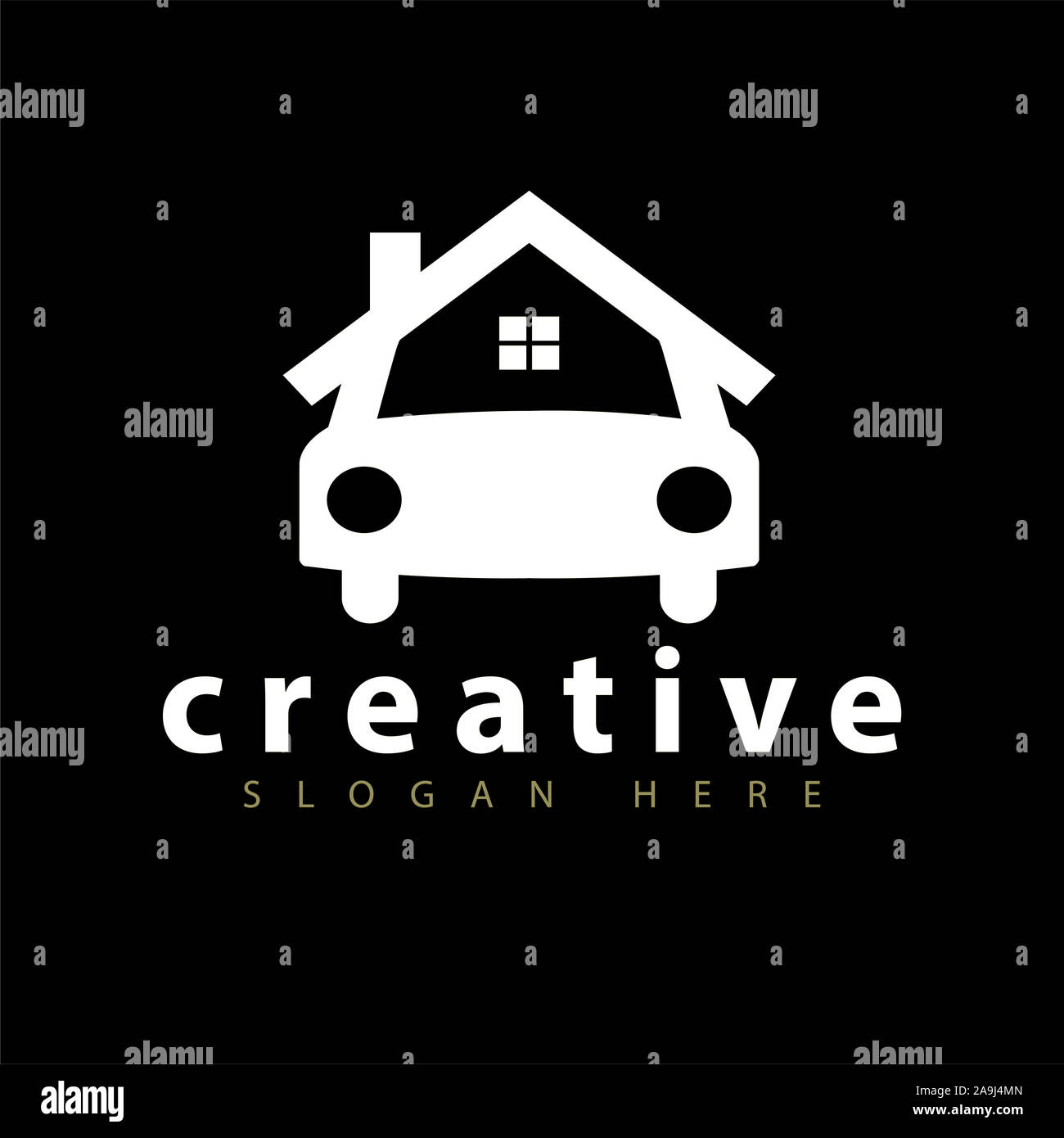 Home Car Logo vector Stock Photo - Alamy