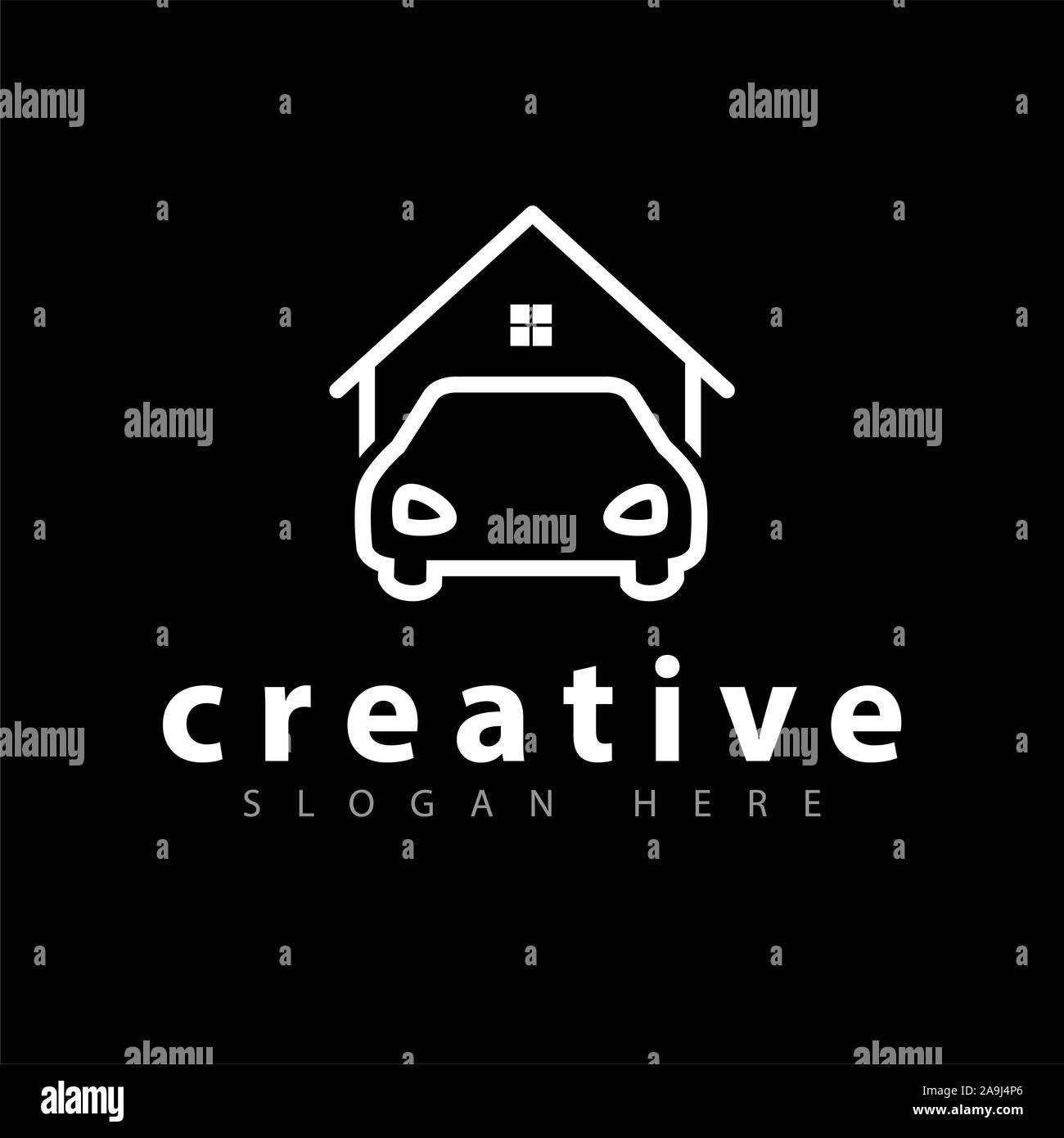 Home Car Logo vector Stock Photo - Alamy