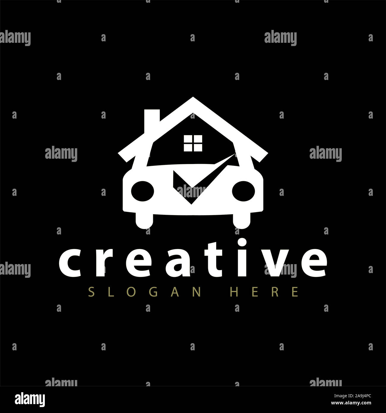 Home Car Logo vector Stock Photo - Alamy