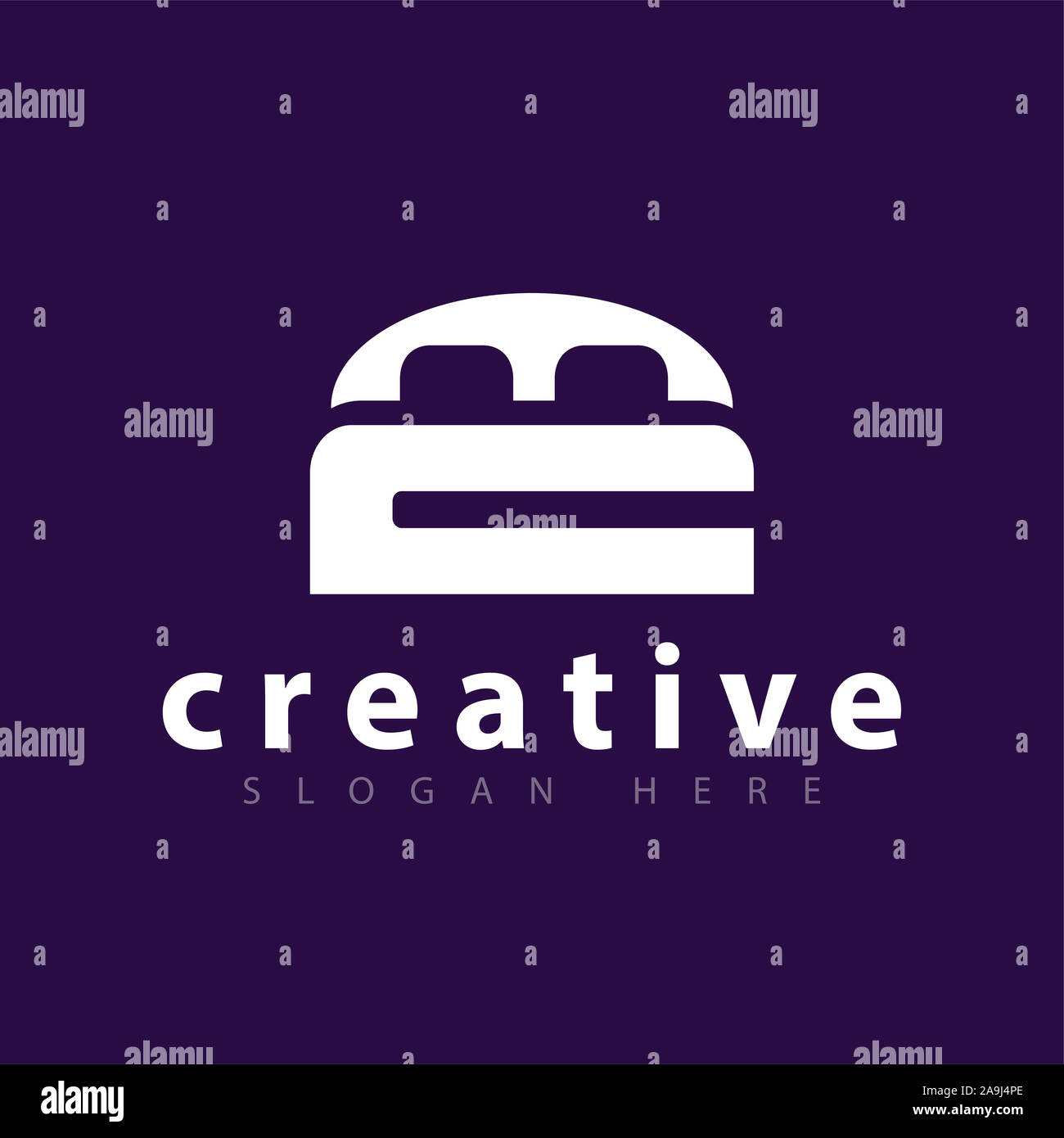 Abstract furniture logo design concept hi-res stock photography and ...