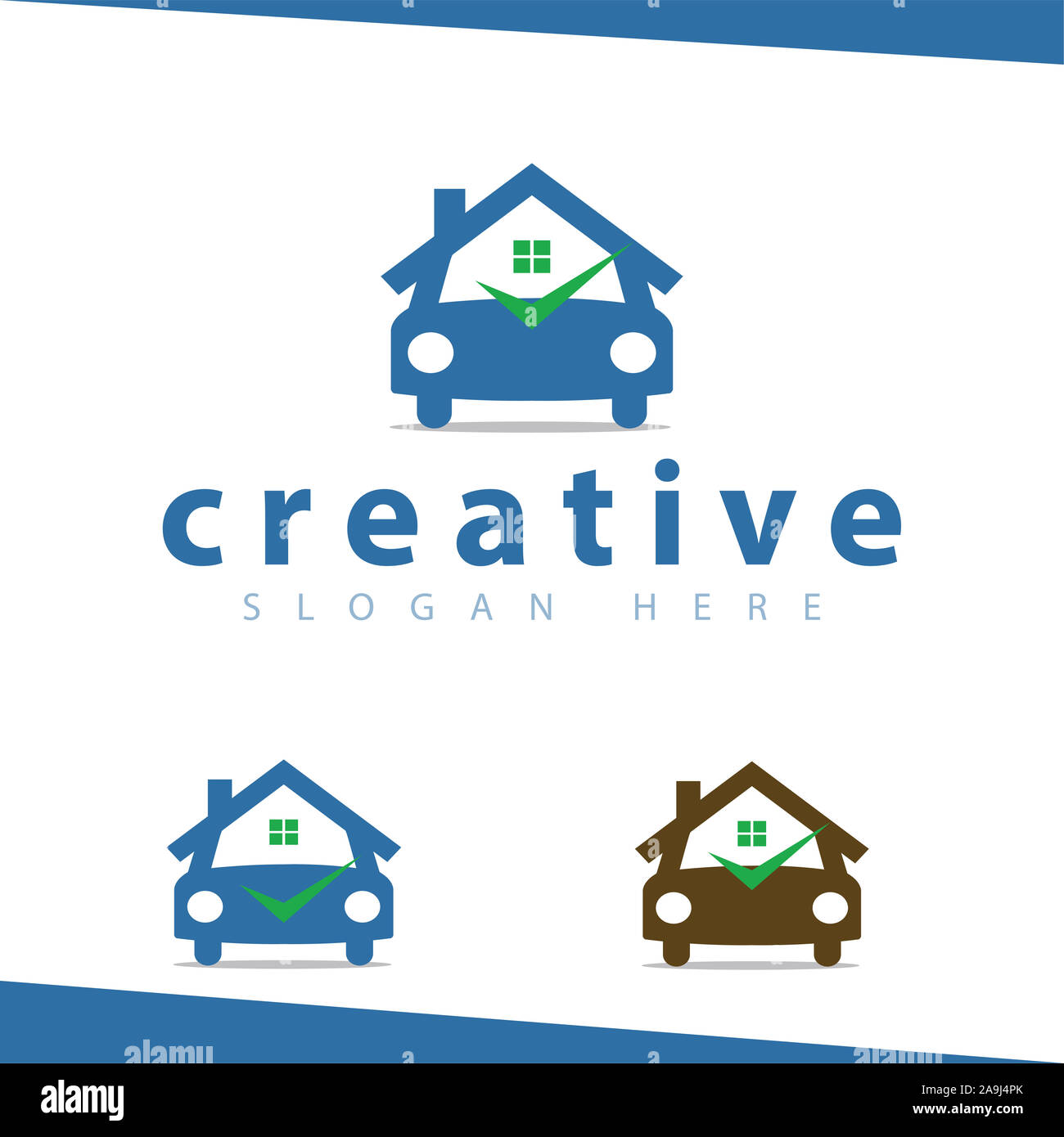 Home Car Logo vector Stock Photo - Alamy