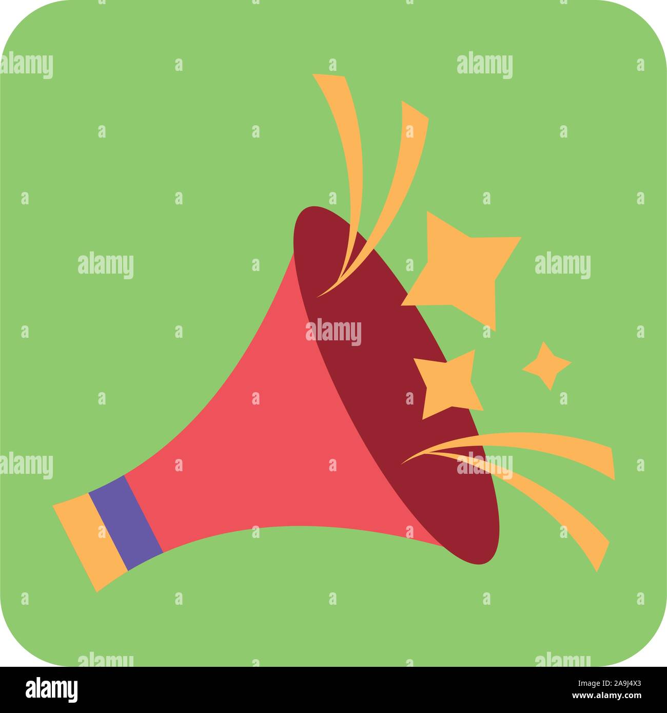 cute megaphone with white background vector illustration design Stock ...