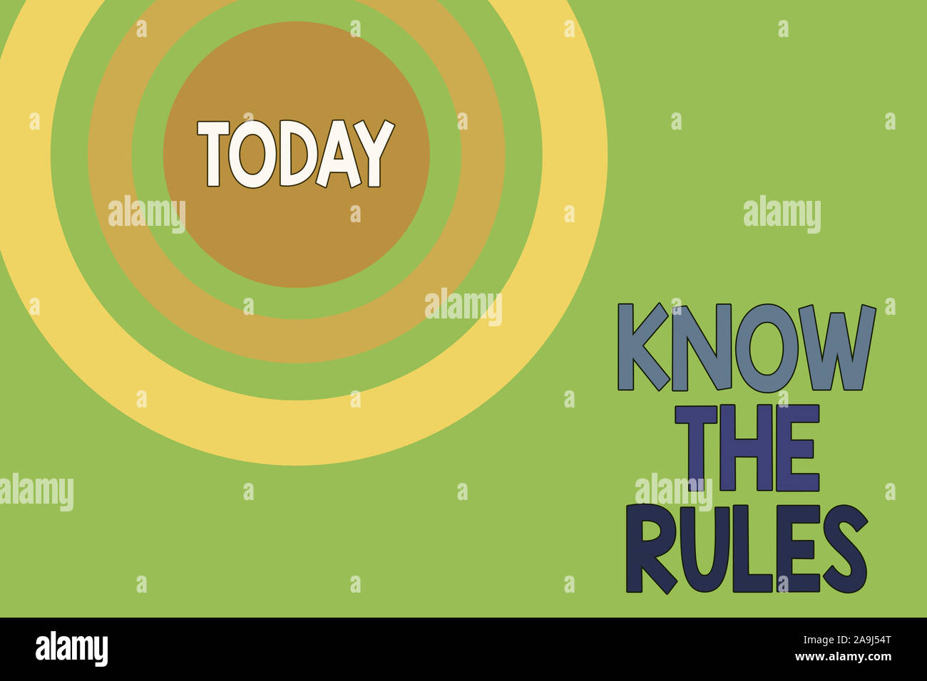 Text sign showing Know The Rules. Business photo text Learn the ...