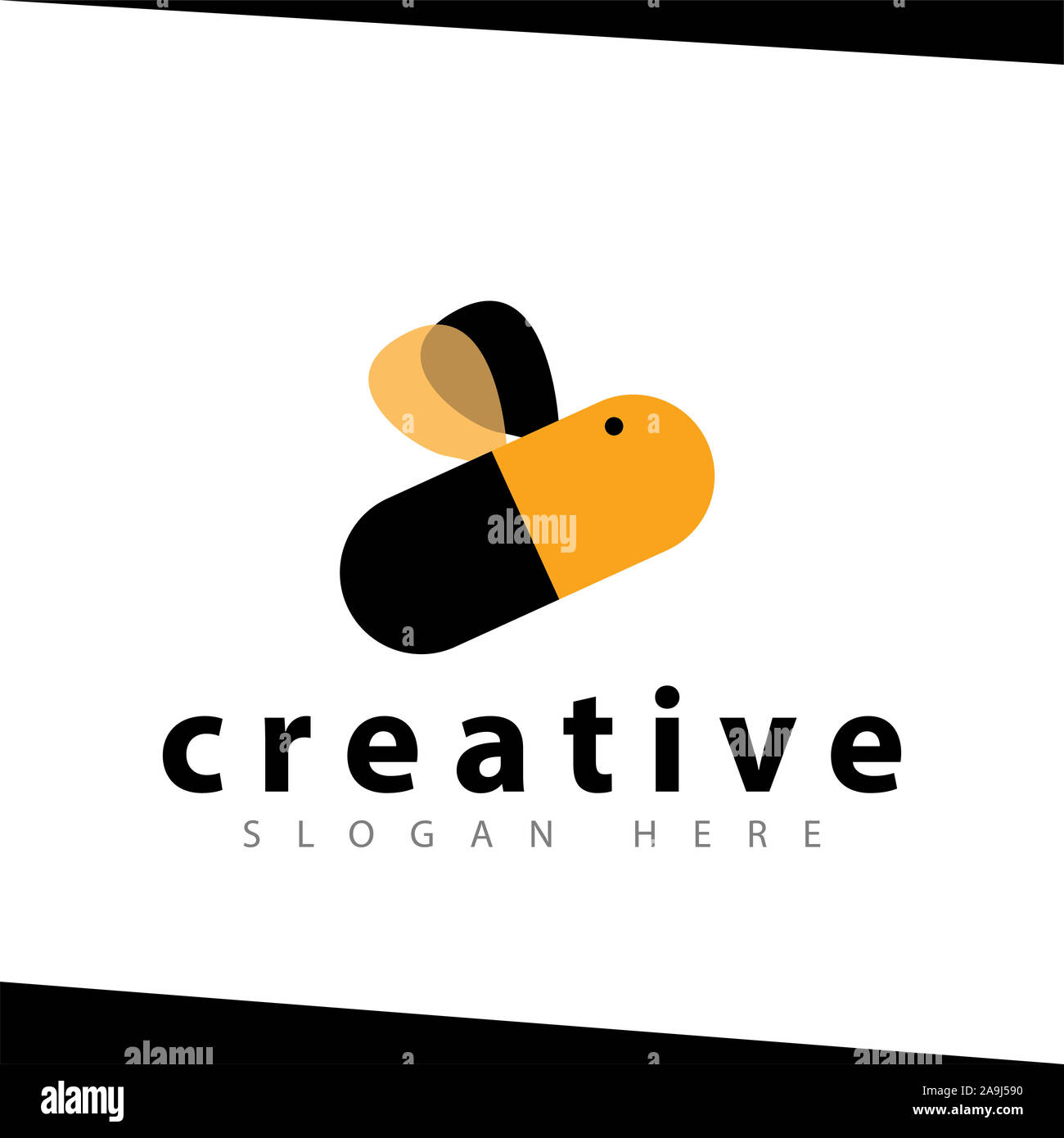 Health care capsule logo hi-res stock photography and images - Alamy