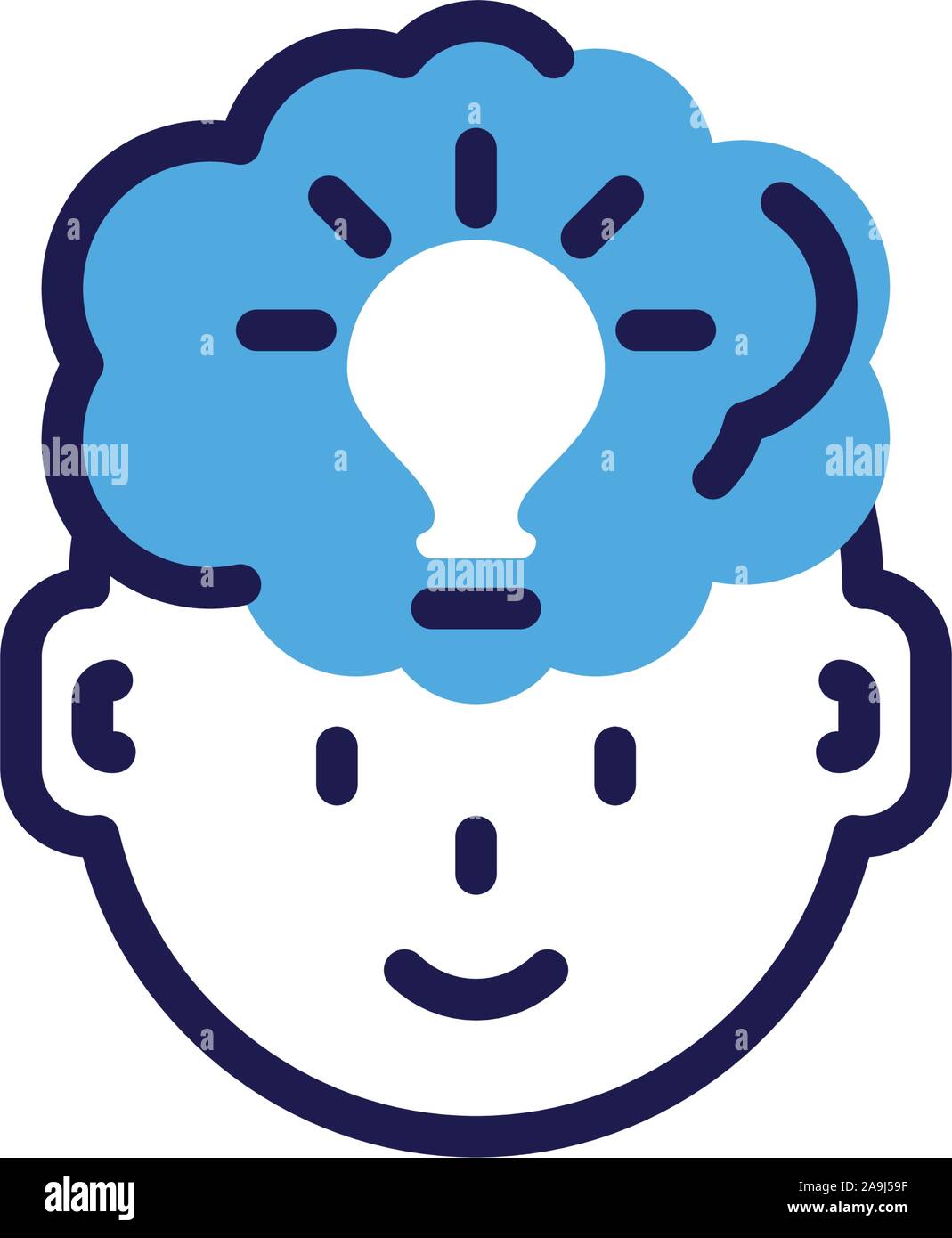 light bulb off in white background vector illustration design Stock ...