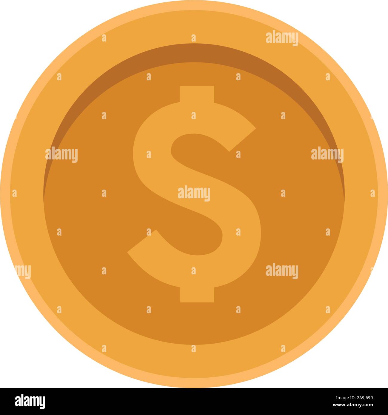 money coin icon Stock Vector Image & Art - Alamy