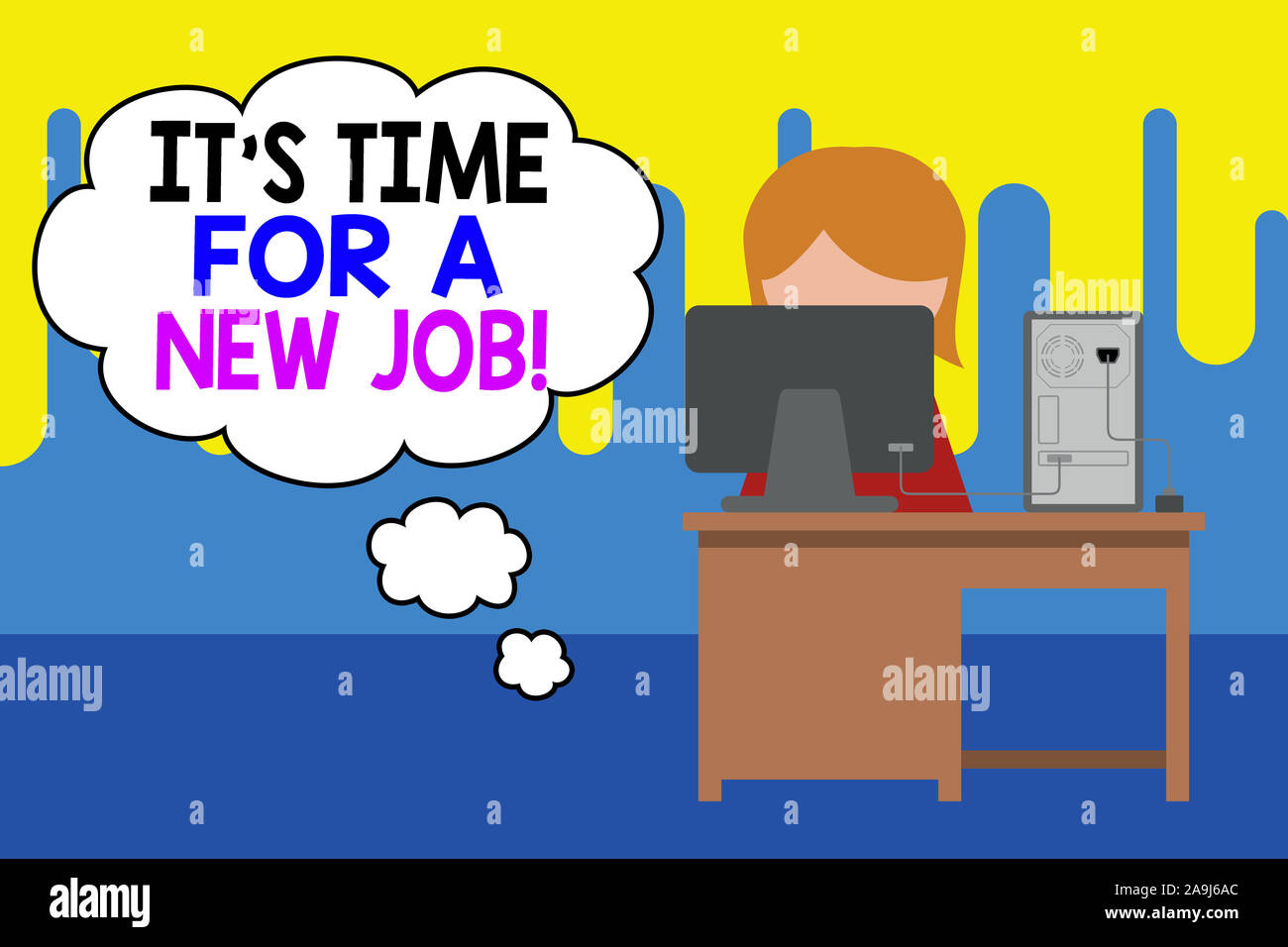 Text sign showing It S Time For A New Job. Business photo showcasing ...