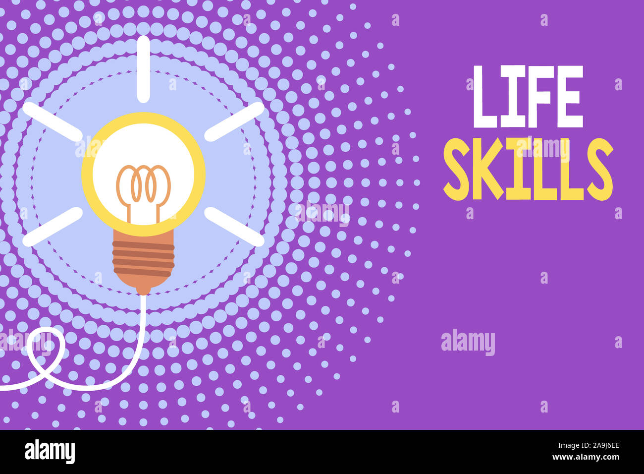 Writing note showing Life Skills. Business concept for skill that is ...