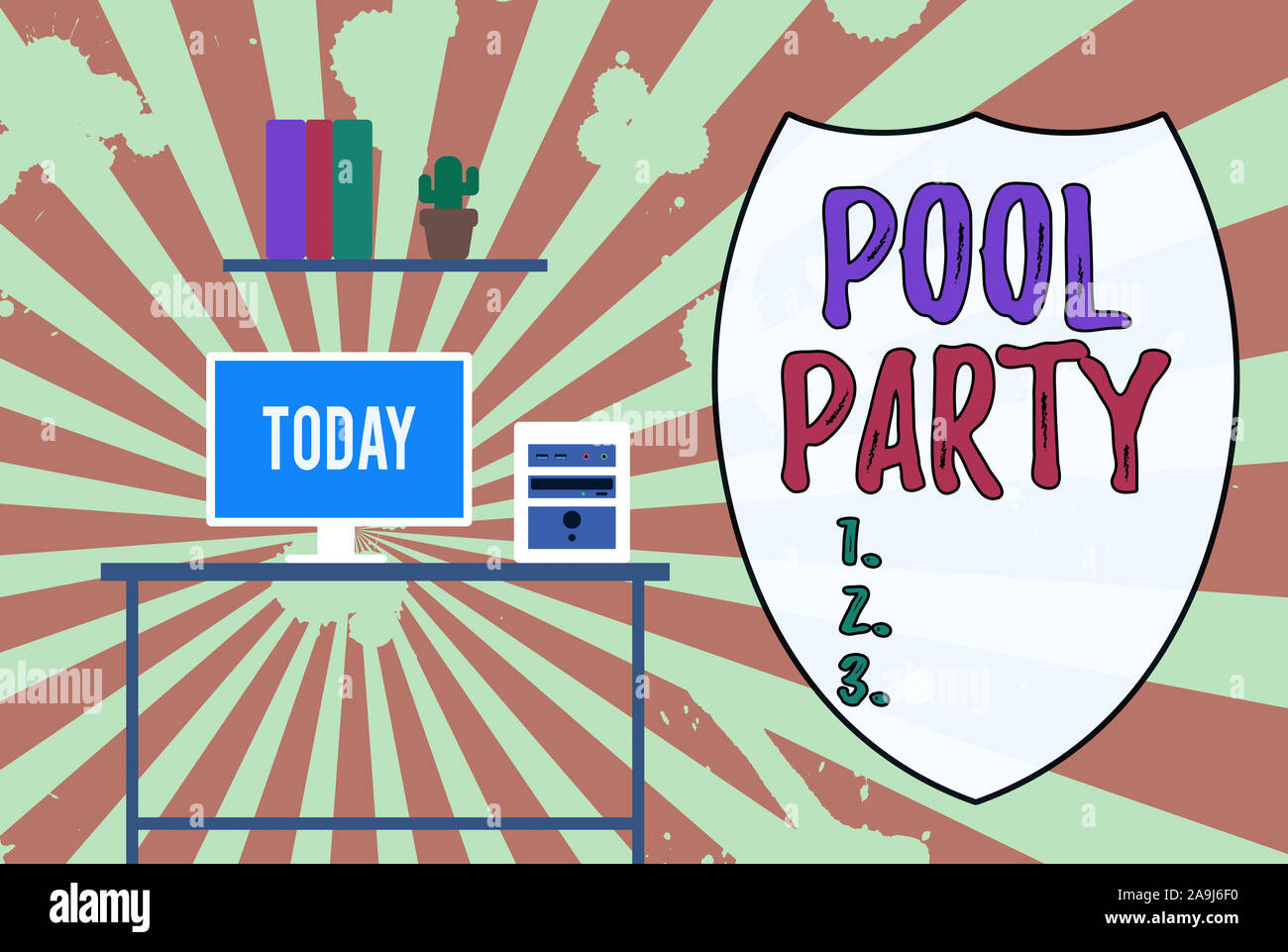 Handwriting text Pool Party. Conceptual photo celebration that includes ...