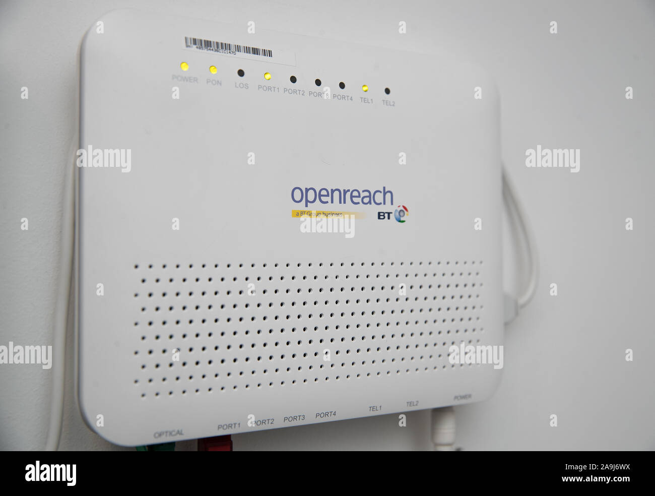 A bt openreach fibre modem inside hi-res stock photography and images ...