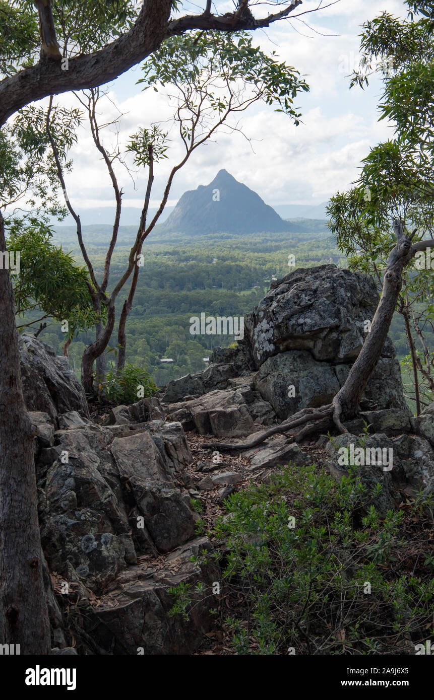 Glass House Mountains on the sunshine coast australia with largest ...