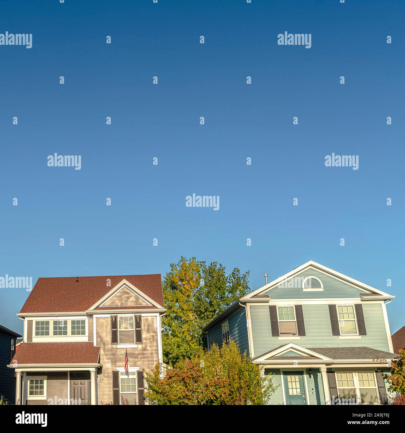 Clear square row houses hi-res stock photography and images - Alamy