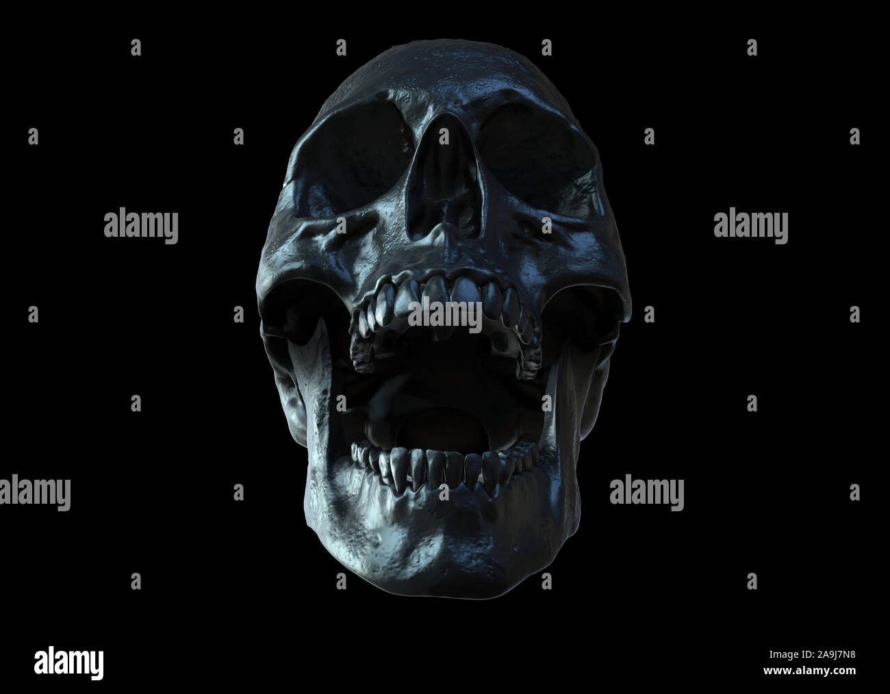 Screaming Human Skull
