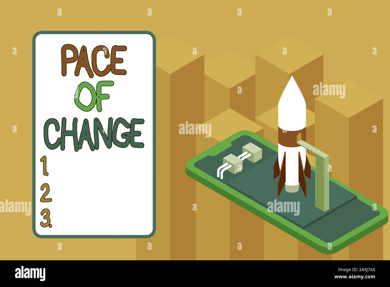 Conceptual hand writing showing Pace Of Change. Concept meaning Shift ...