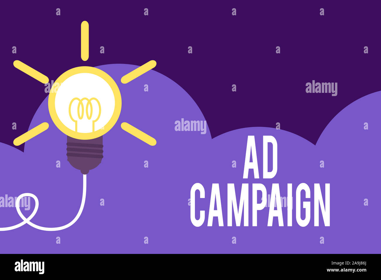 Handwriting text Ad Campaign. Conceptual photo an organized course of ...