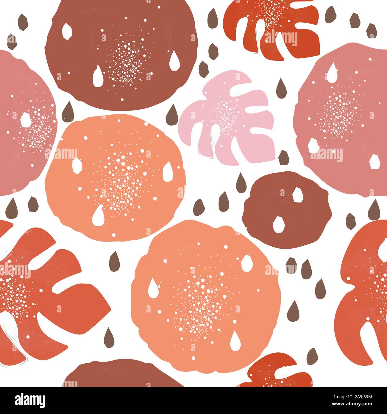Terracotta Abstract Seamless Pattern. Modern Digital Design. Modern ...