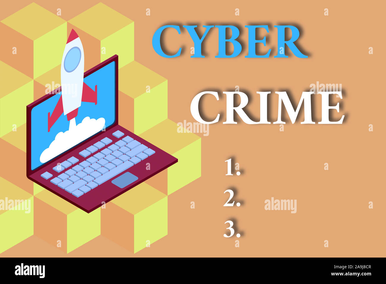 Word writing text Cyber Crime. Business photo showcasing kind of ...