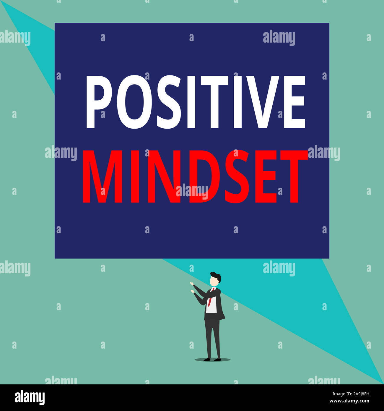 Writing note showing Positive Mindset. Business concept for mental ...
