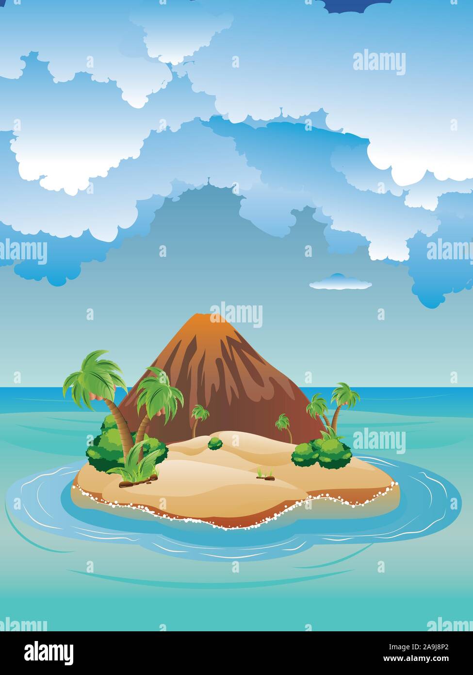 Volcano cartoon Stock Vector Images - Alamy
