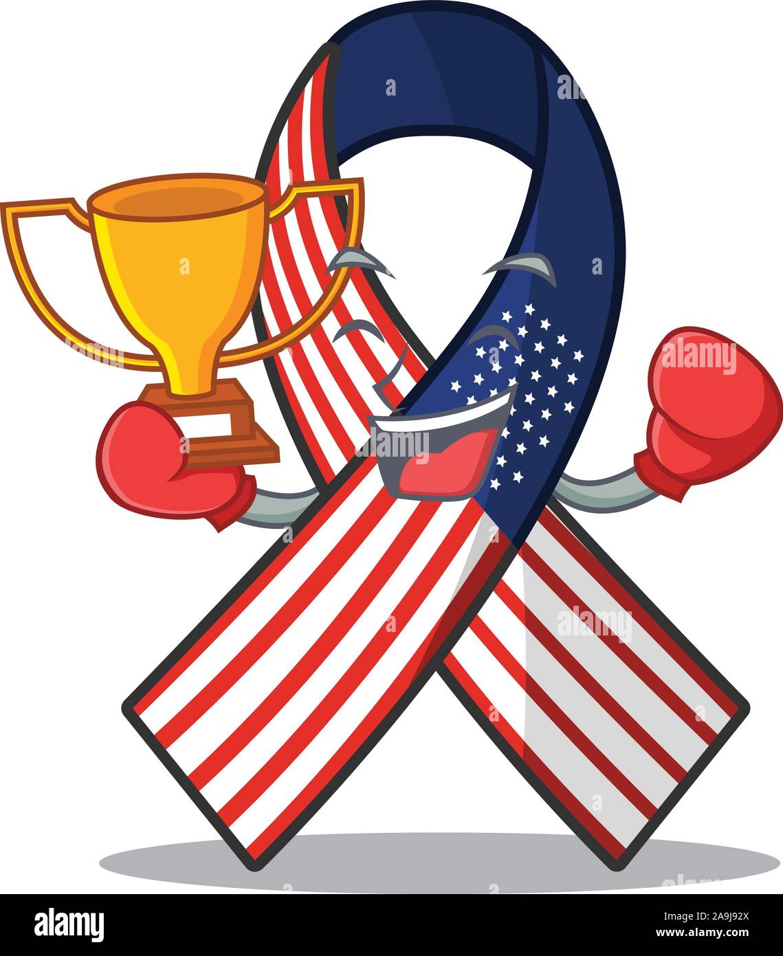 Usa boxing gloves Stock Vector Images - Alamy