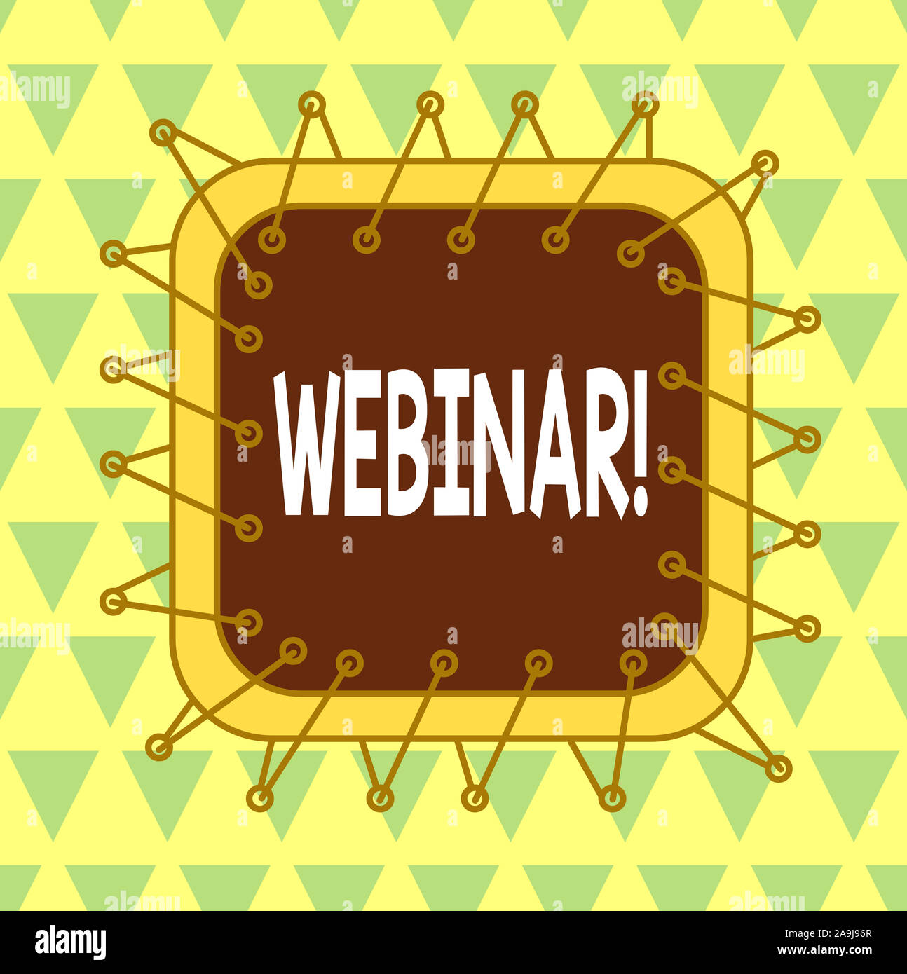 Word writing text Webinar. Business photo showcasing seminar or other ...