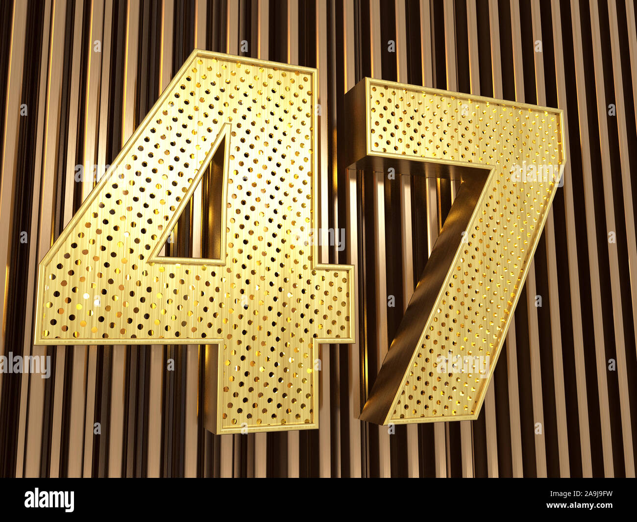 3d number 47 hi-res stock photography and images - Alamy