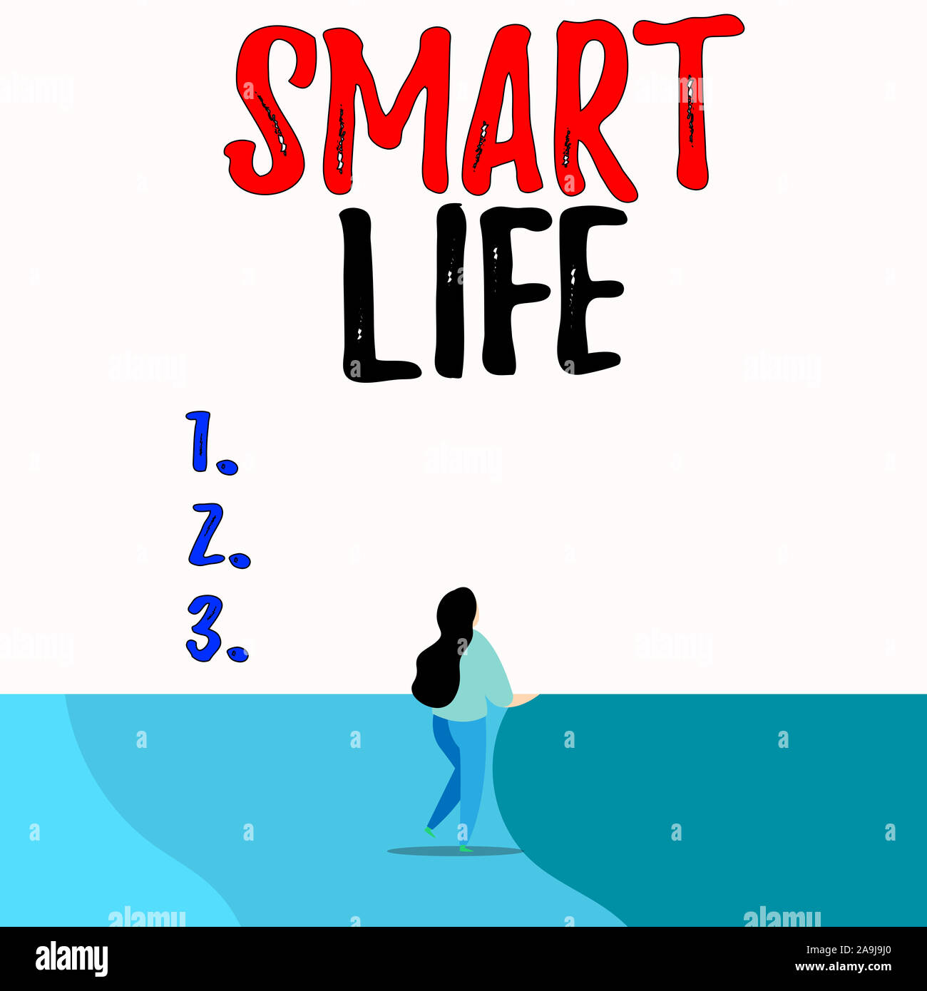 Conceptual hand writing showing Smart Life. Concept meaning approach ...