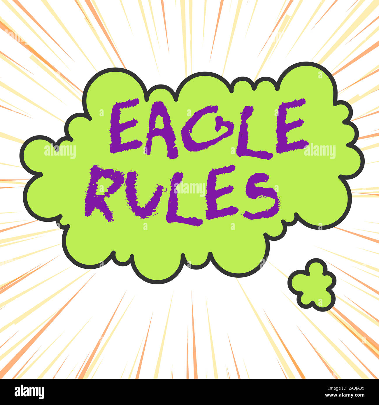 Handwriting text writing Eagle Rules. Conceptual photo a huge set of ...