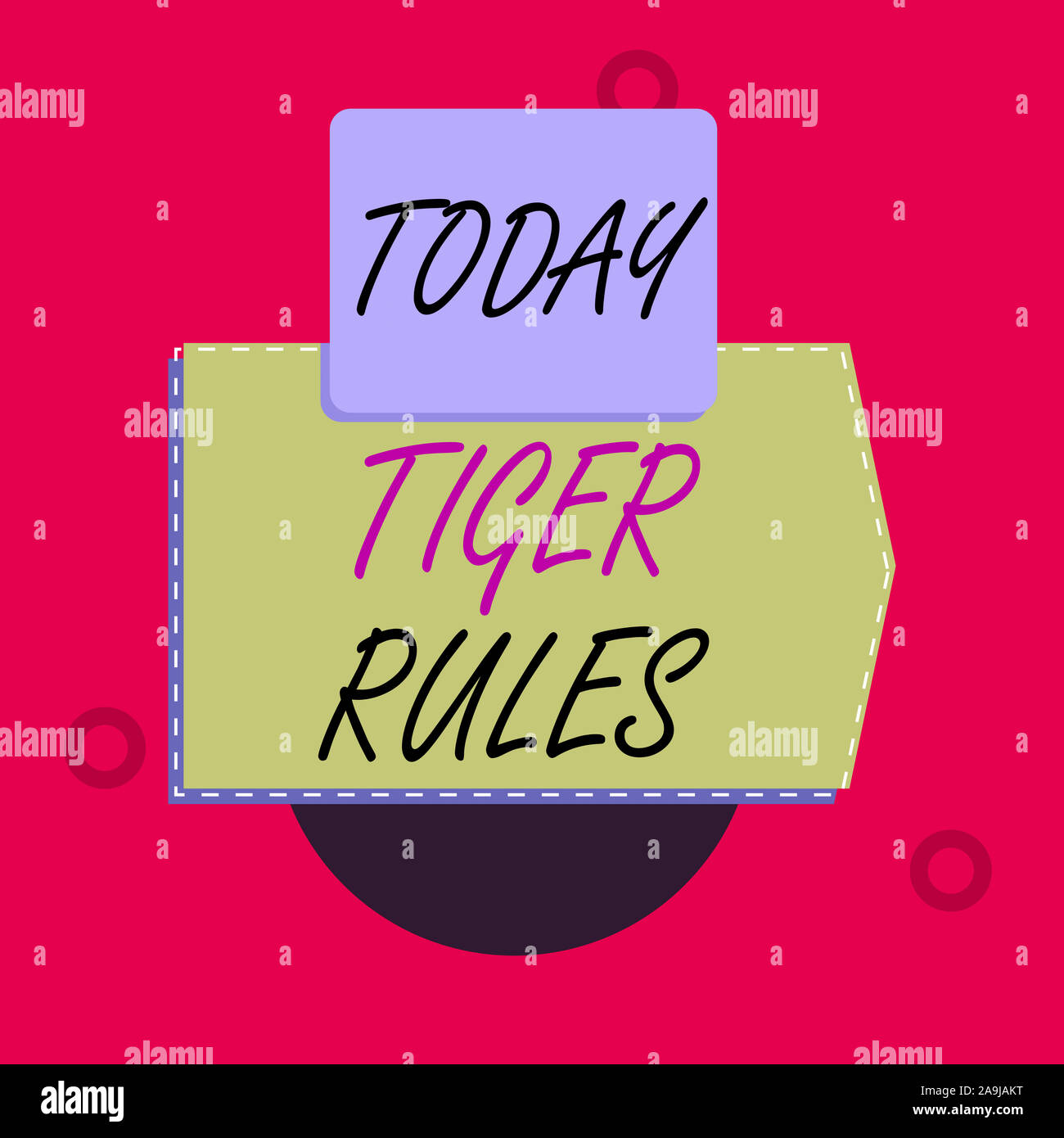 Text sign showing Tiger Rules. Business photo text Willpower and ...