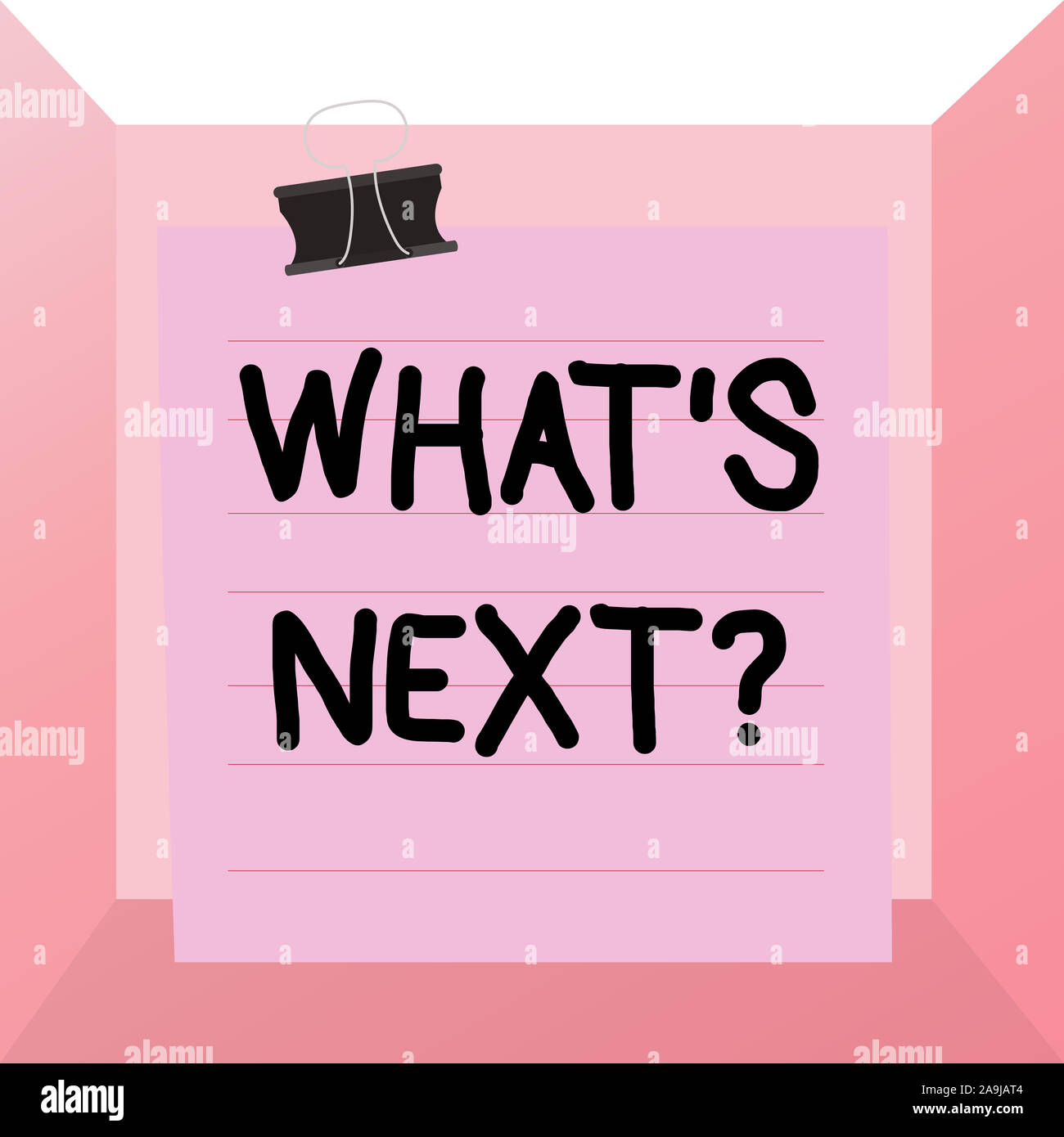 Conceptual hand writing showing What S Next Question. Concept meaning ...