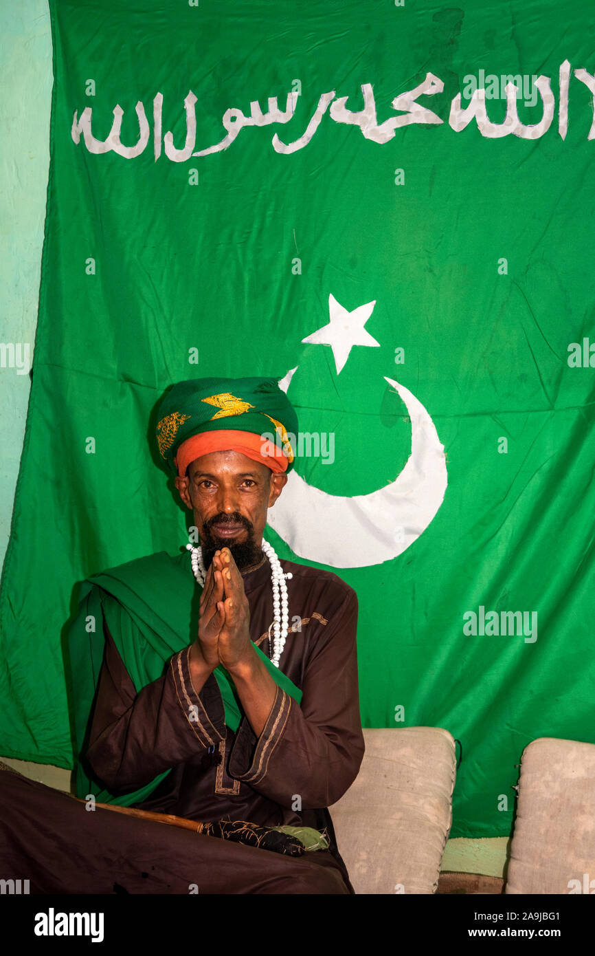 Ethiopia, East Hararghe, Harar, Harar Jugol, Old Walled City, Sufi Imam ...