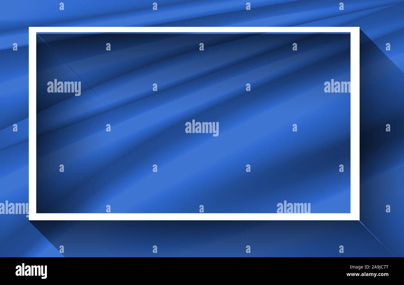 Frame template design with blue background illustration Stock Vector ...