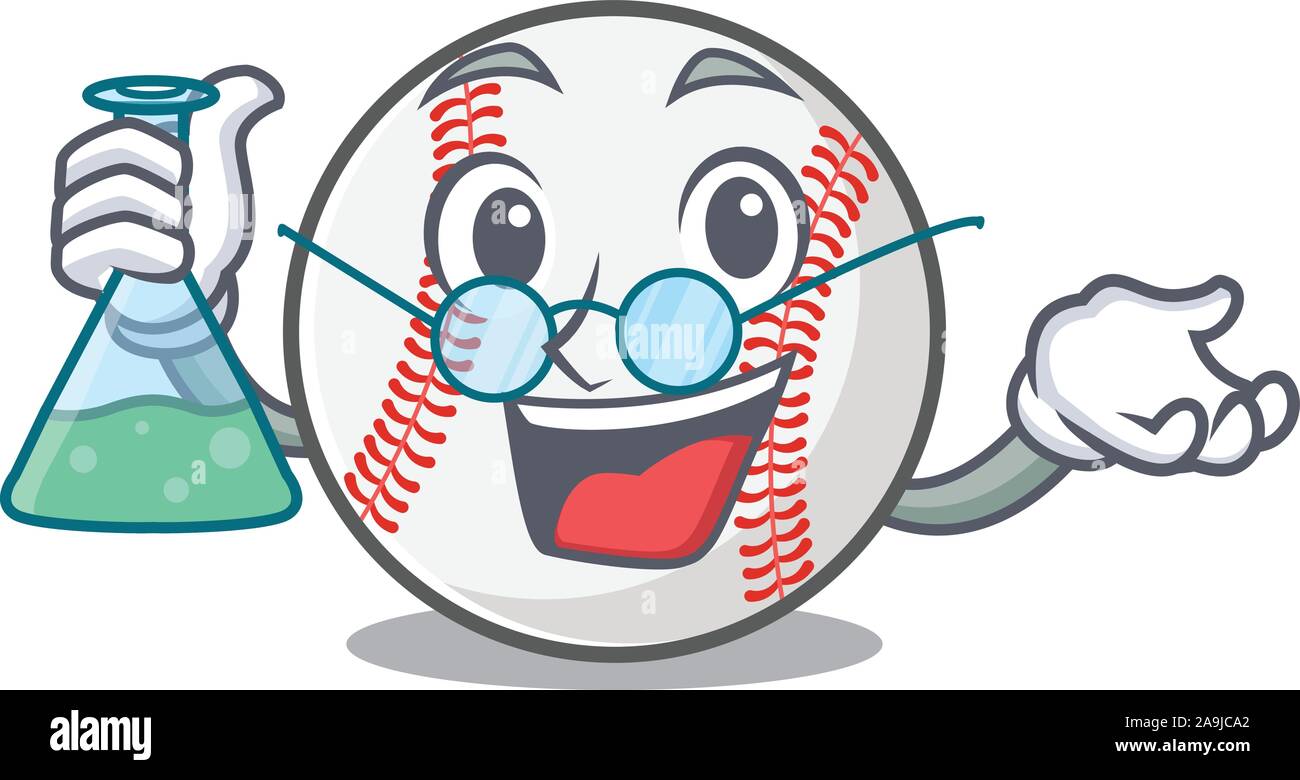 Mascot cartoon baseball the in professor shape Stock Vector Image & Art ...