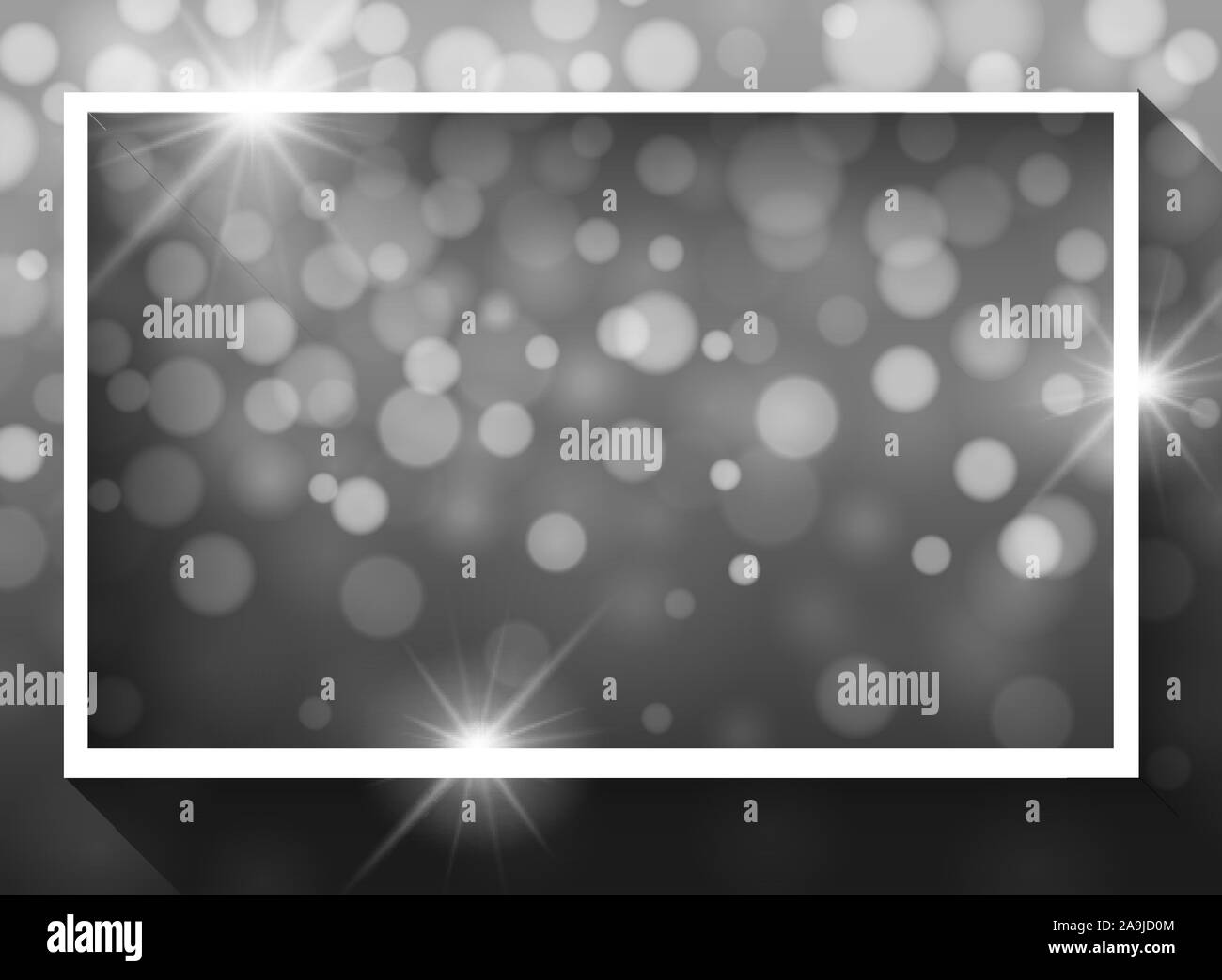 Frame template design with gray lights illustration Stock Vector Image ...