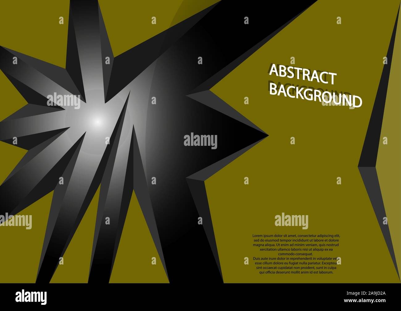 Editable layout for A4 cover with geometric shapes for brochure ...