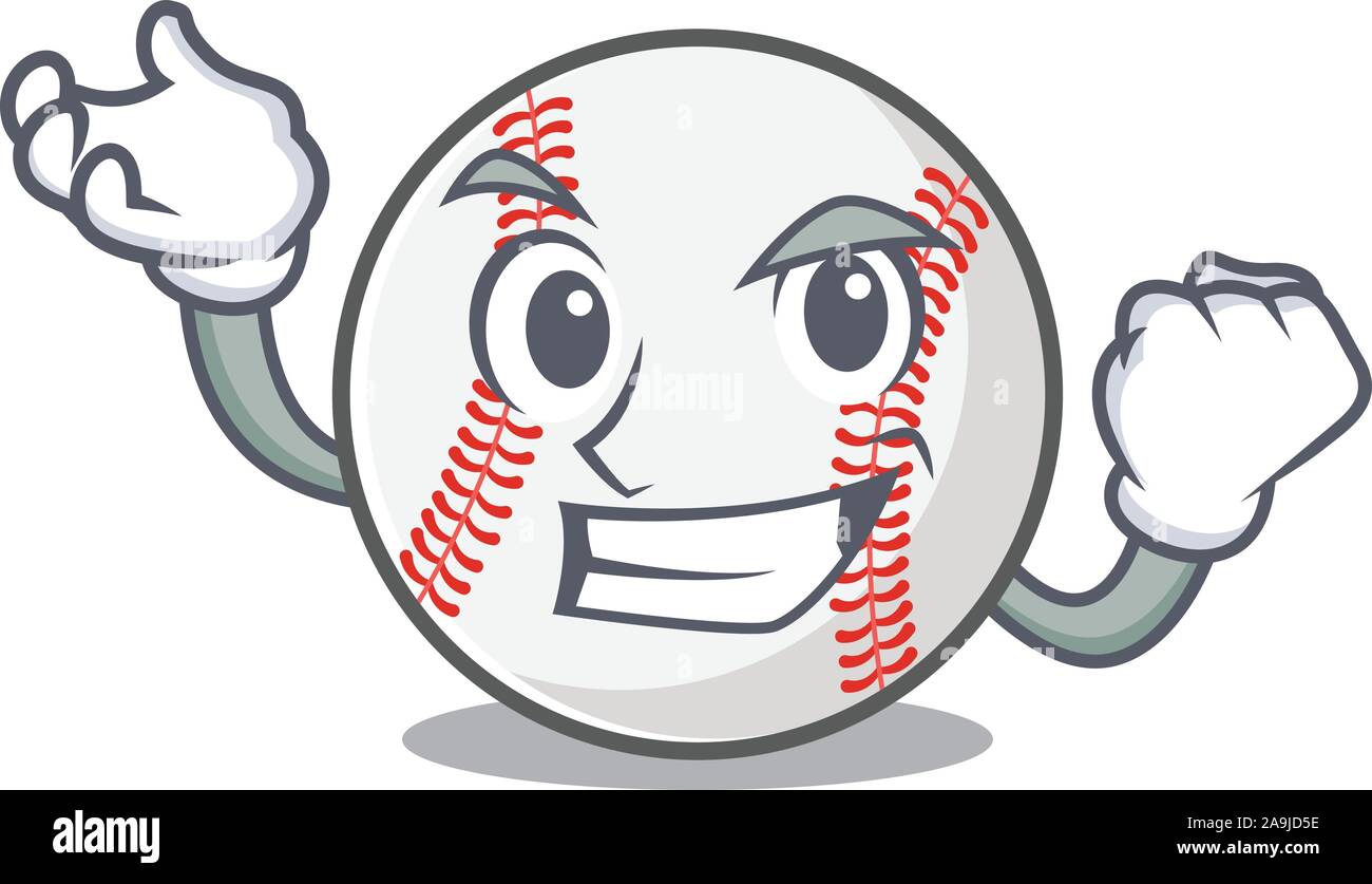 Mascot cartoon baseball the in successful shape Stock Vector Image ...