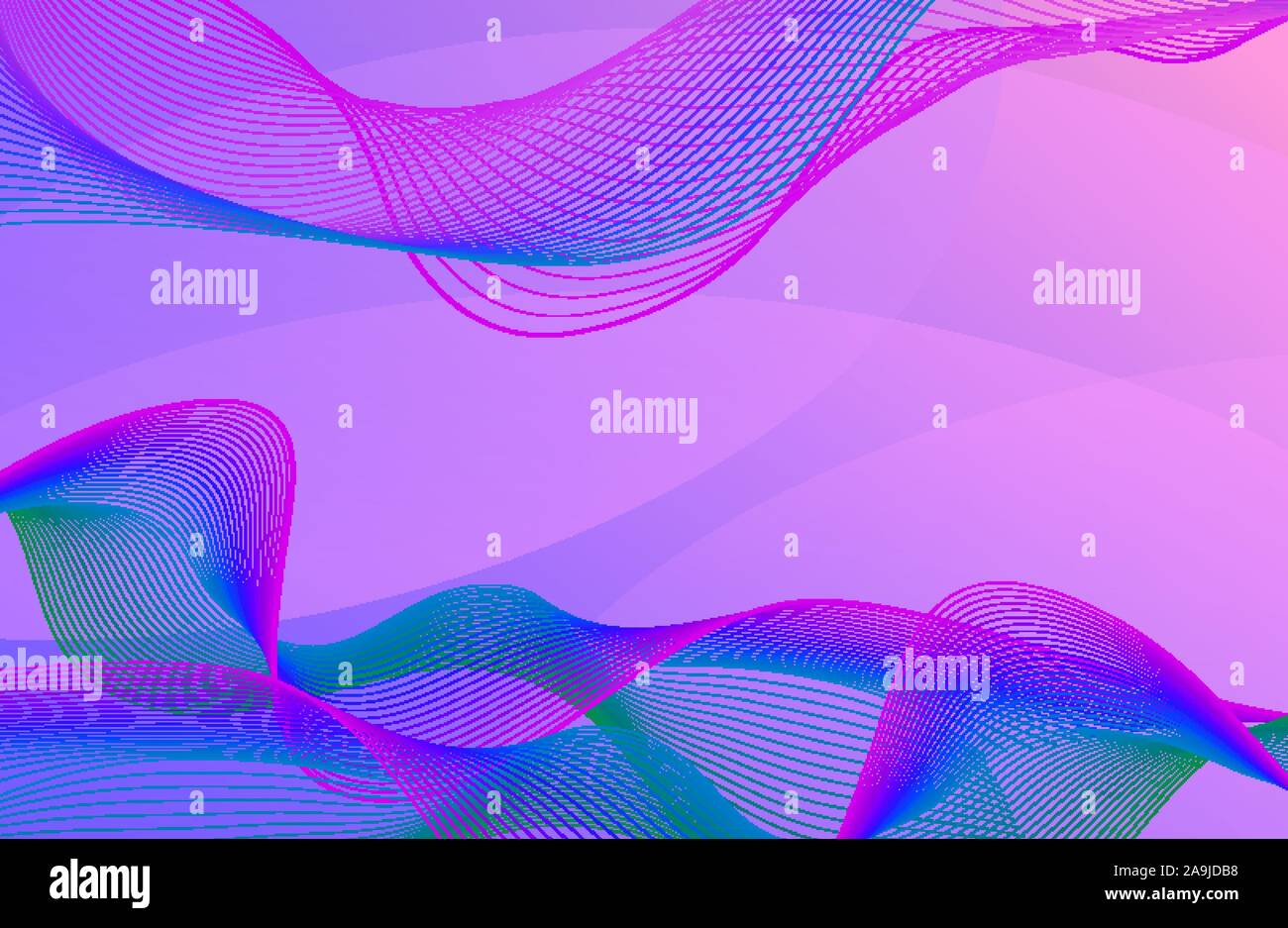 Background template design with pink wavy lines illustration Stock ...