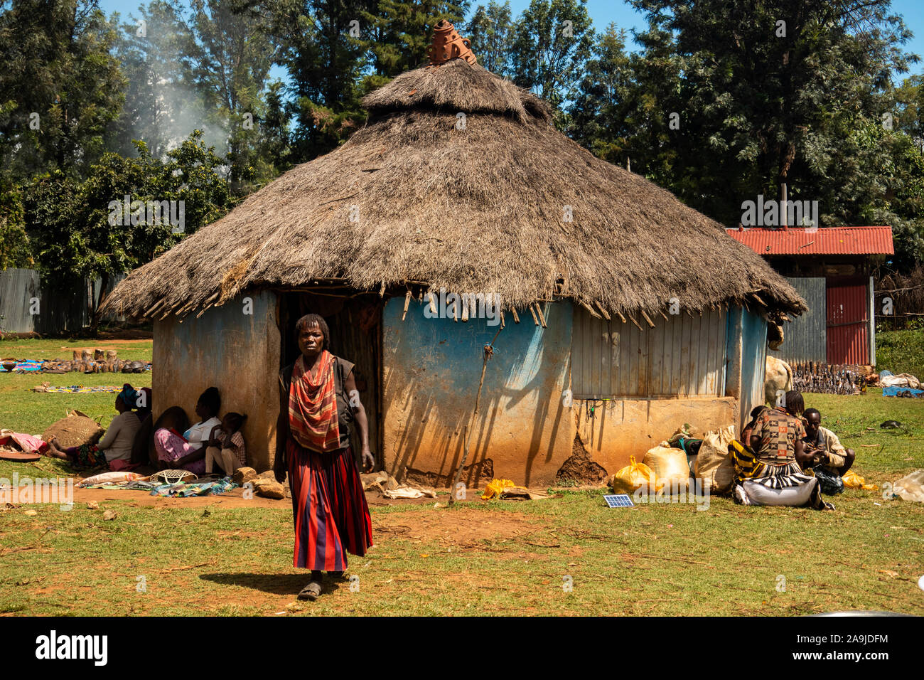 Ethiopia, South Omo, Key Afer, Thursday Market, old traditional ...