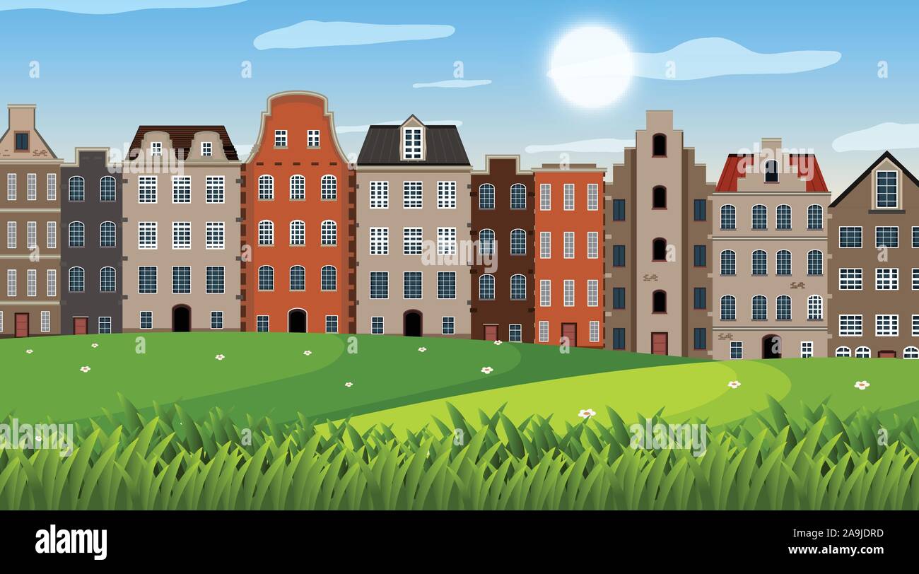 An outdoor scene with illustration Stock Vector Image & Art - Alamy