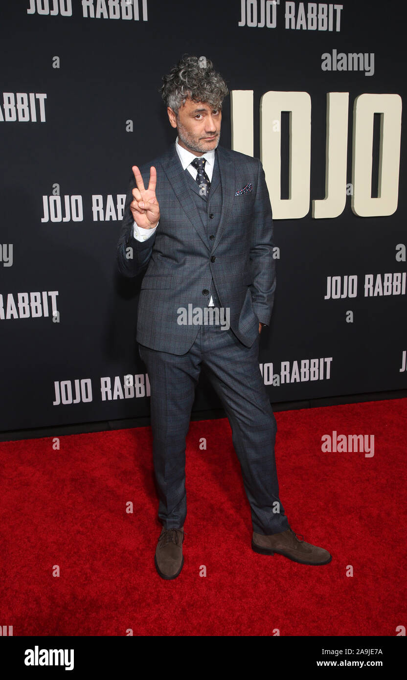 Premiere Of Fox Searchlights' "Jojo Rabbit" Featuring: Taika Waititi ...