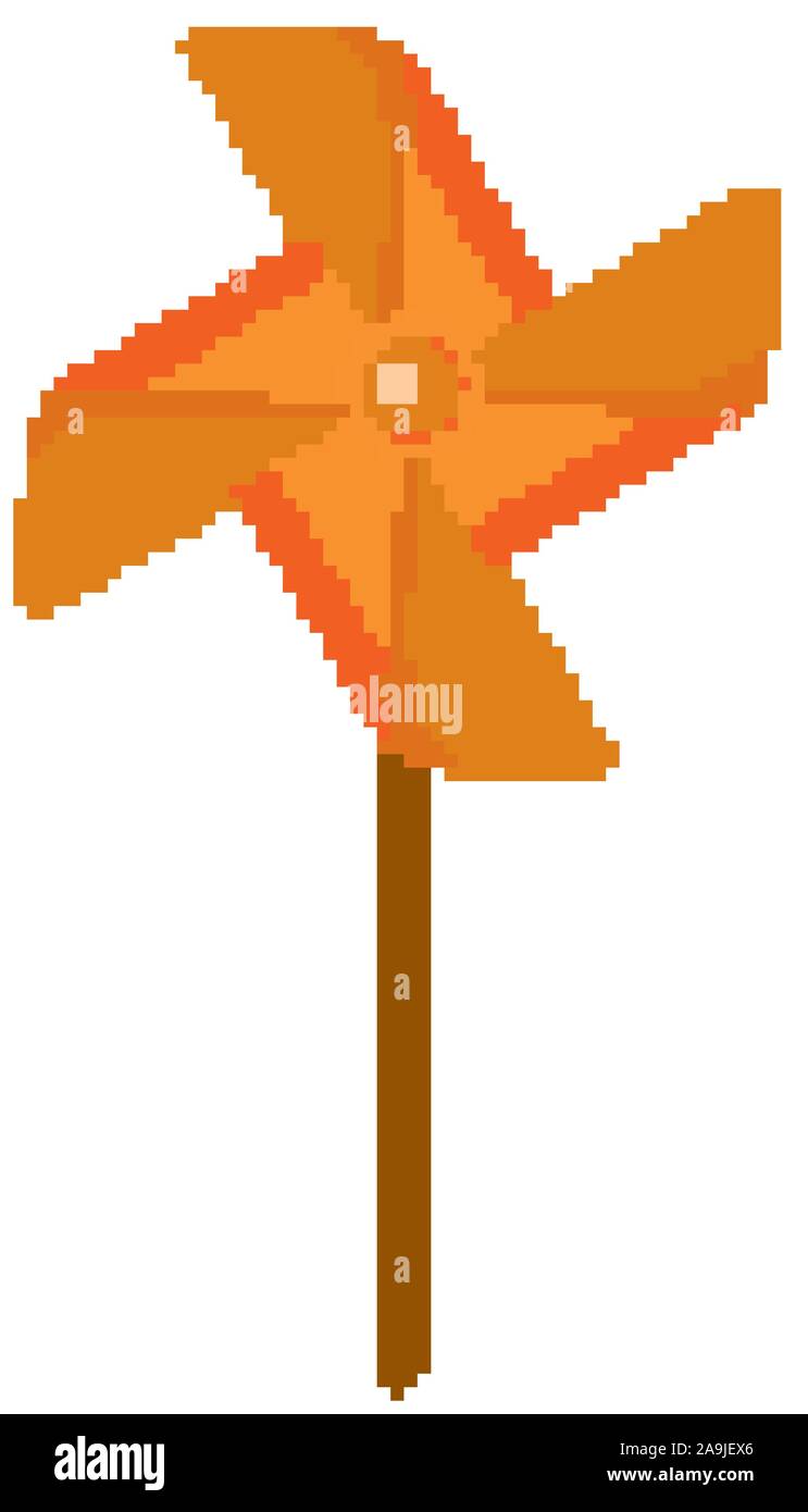 Wind spinner in orange color illustration Stock Vector Image & Art - Alamy