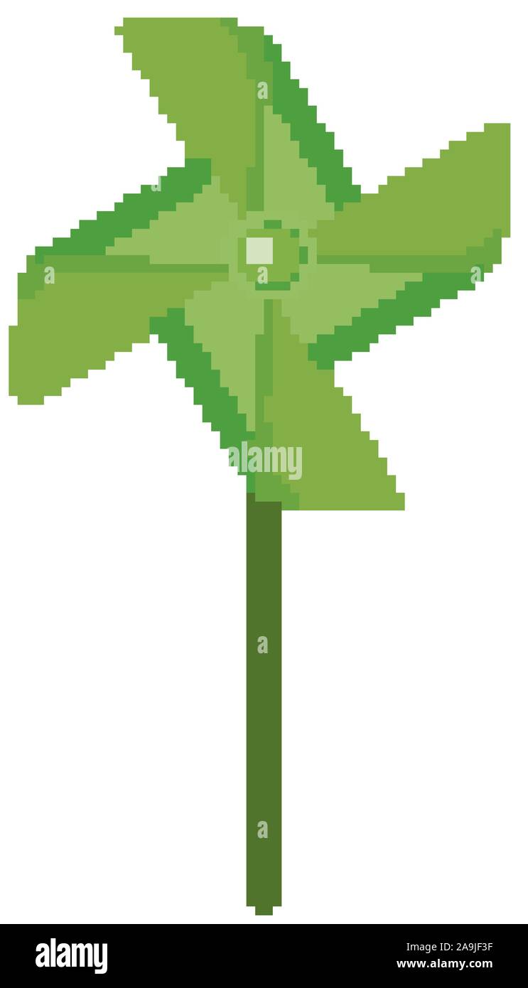 Wind spinner in green color illustration Stock Vector Image & Art - Alamy