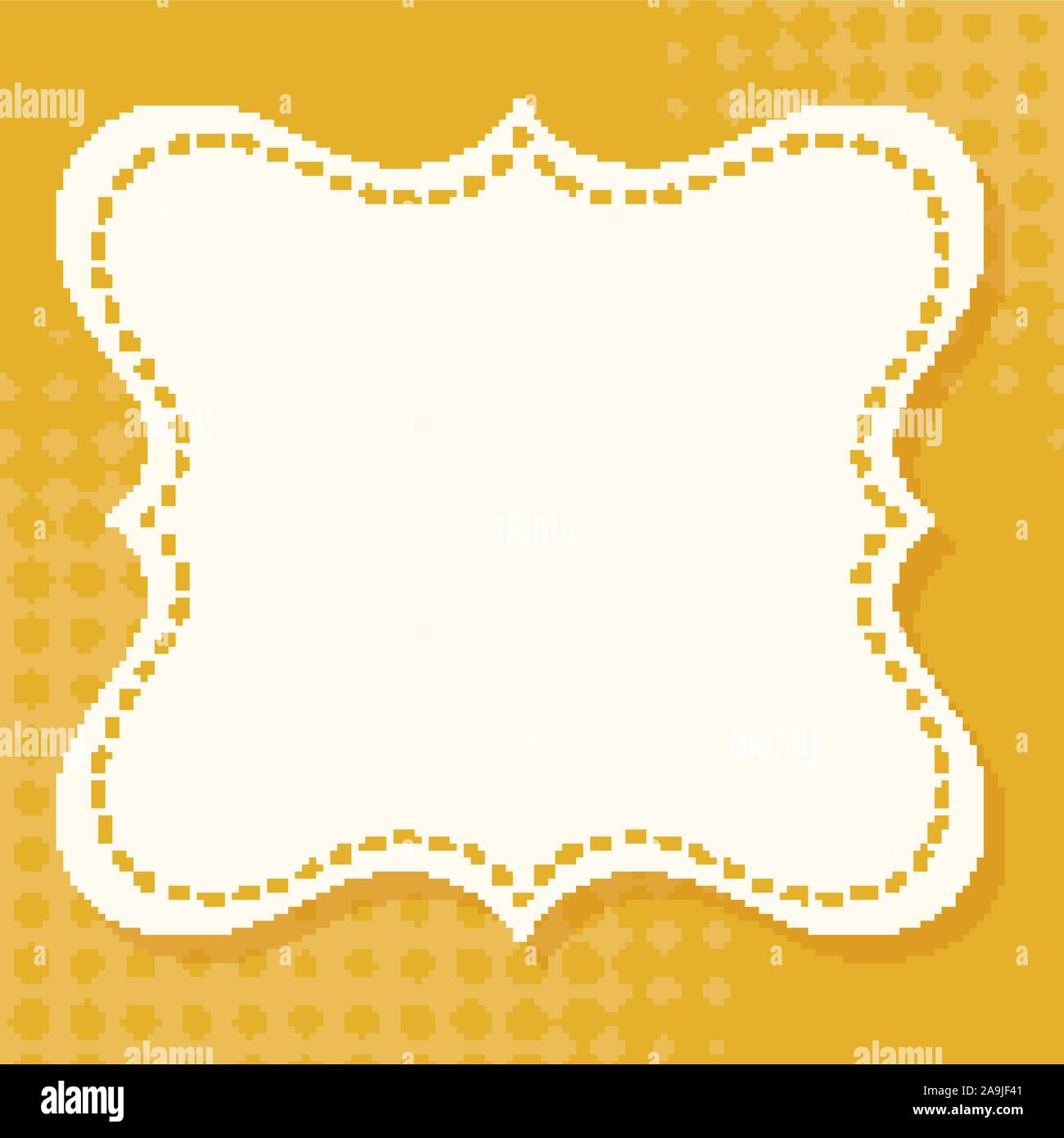Yellow background with frame illustration Stock Vector Image & Art - Alamy