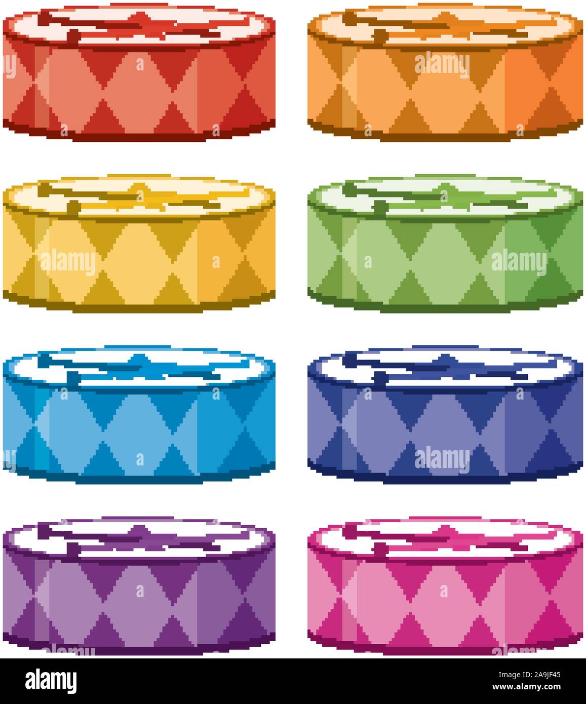Set of in different colors illustration Stock Vector Image & Art - Alamy