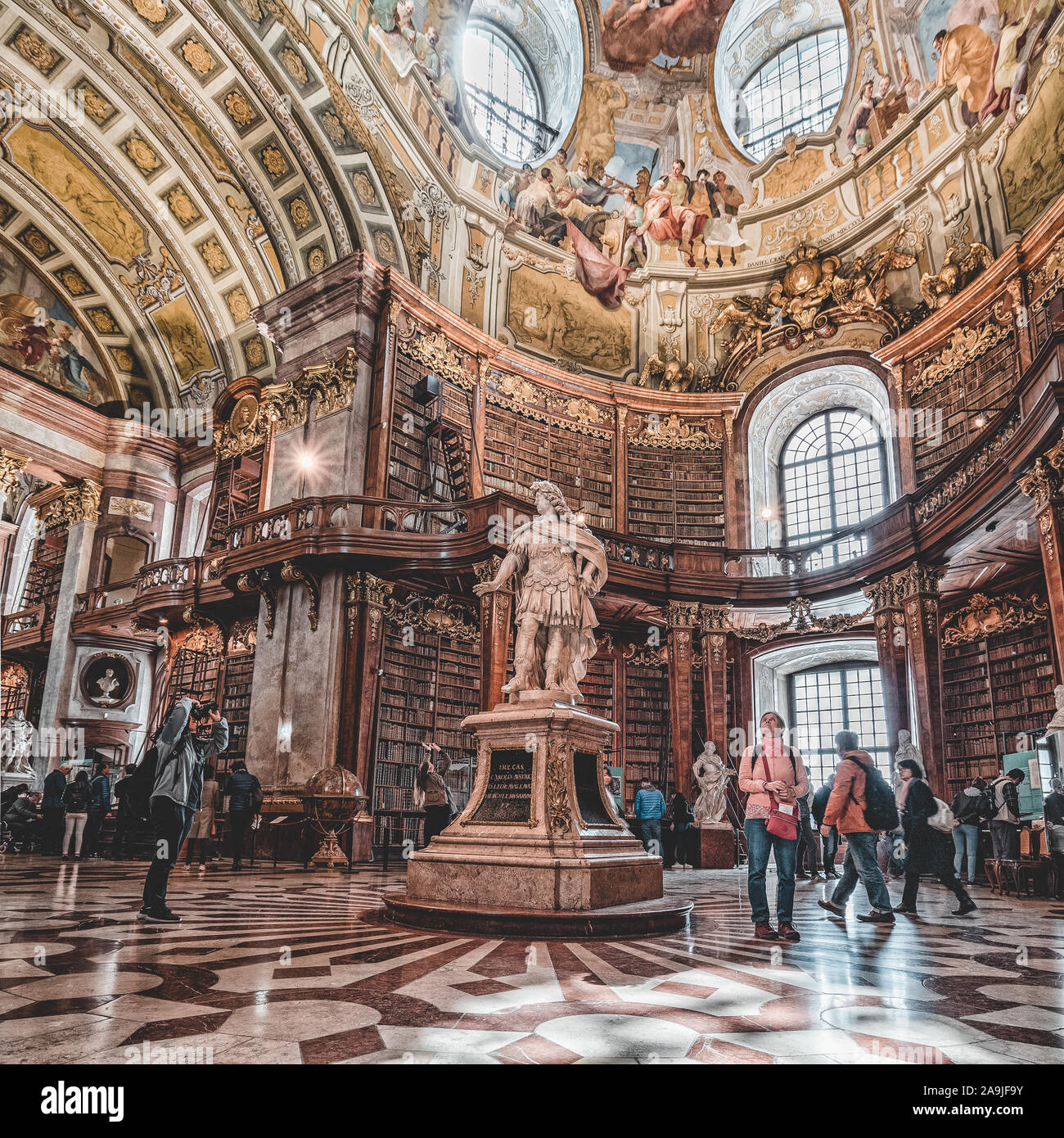 Nationalbibliothek vienna fresco hi-res stock photography and images ...