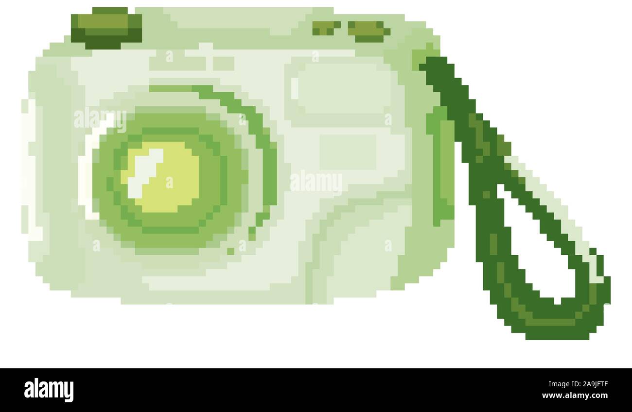 Isolated camera in green color illustration Stock Vector Image & Art ...