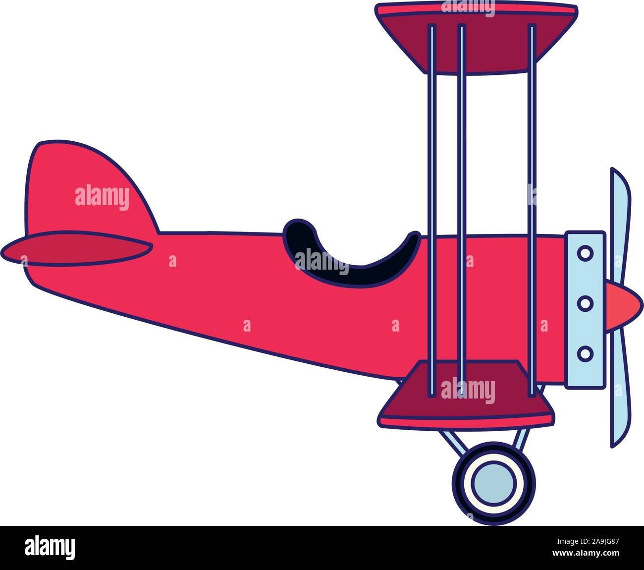 light aircraft icon, flat design Stock Vector Image & Art - Alamy