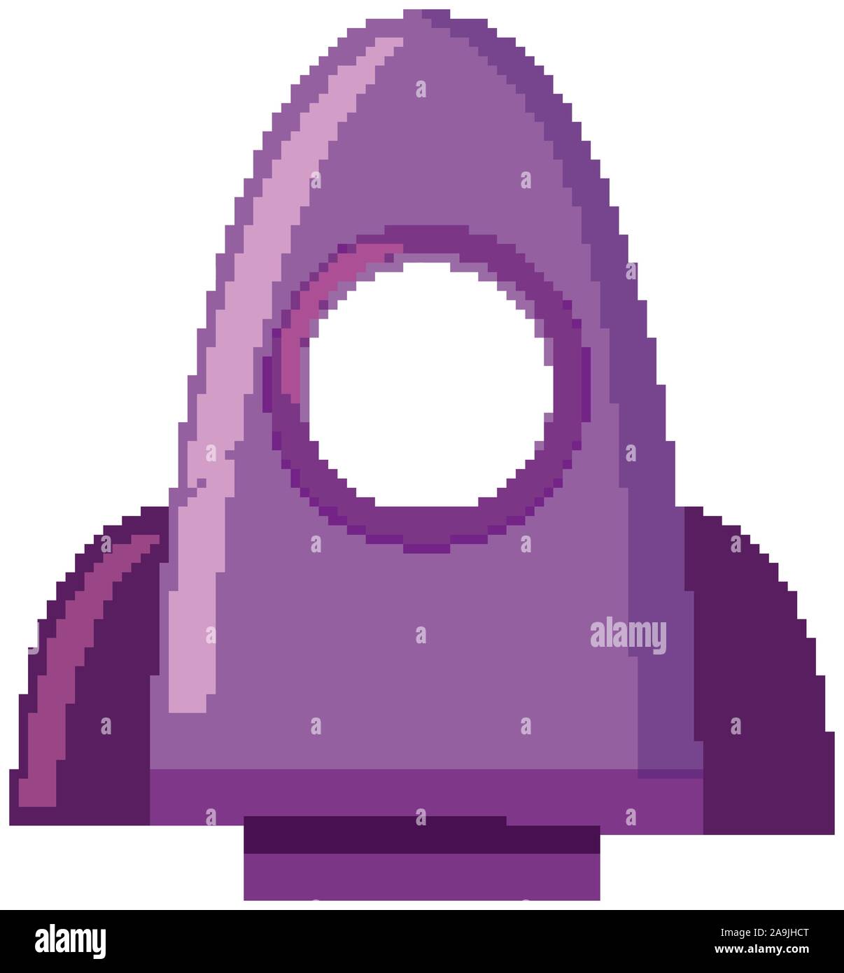 Isolated spaceship in purple color illustration Stock Vector Image ...