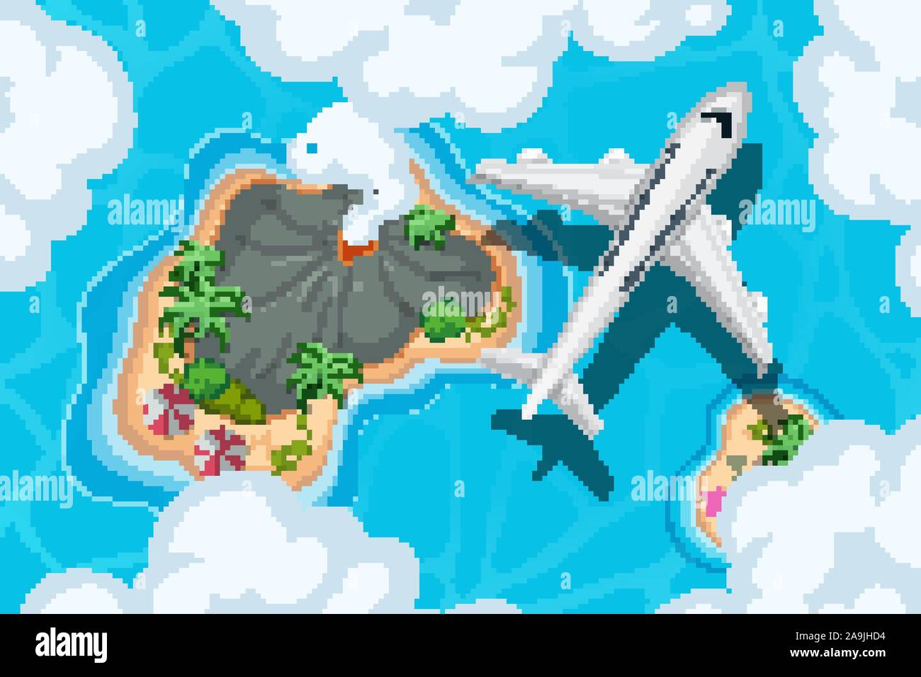 Set of aerial view scenes illustration Stock Vector Image & Art - Alamy